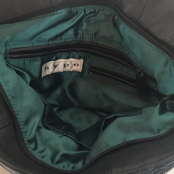 Hype | Bags | Beautiful Hype Black Genuine Leather Handbag | Poshmark